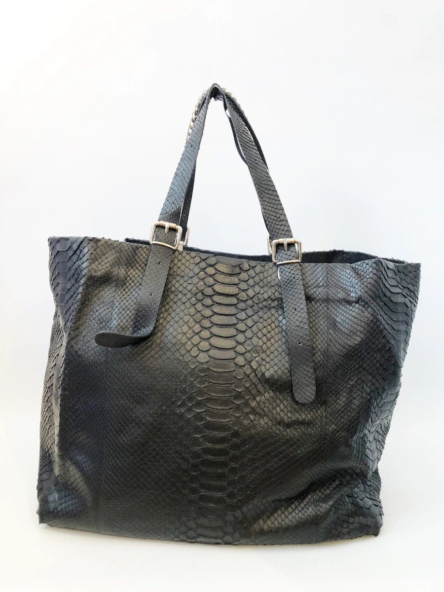 NEW Jane August Python Tote – KMK Luxury Consignment